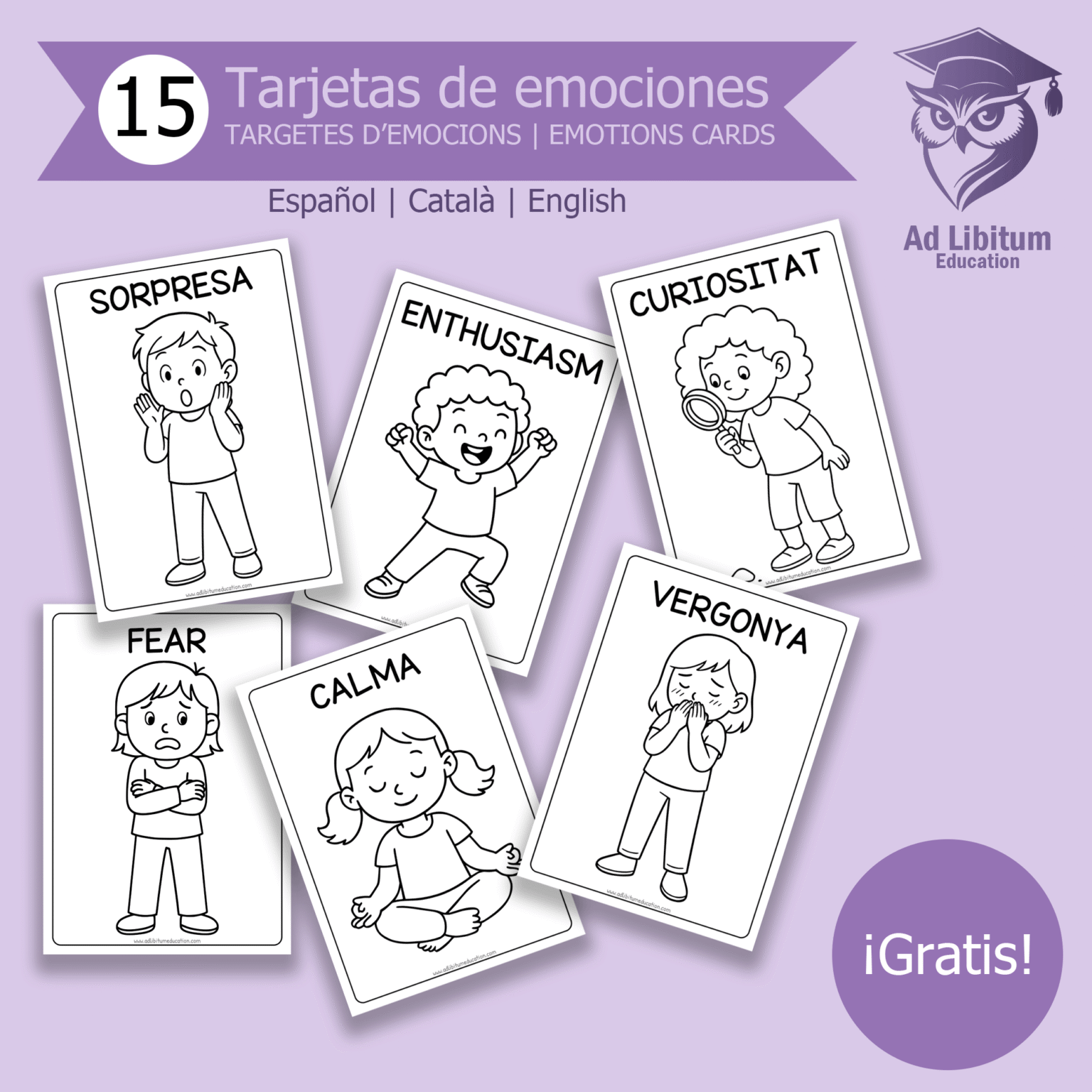 15 tarjetas de emociones pdf - adlibitumeducation.com